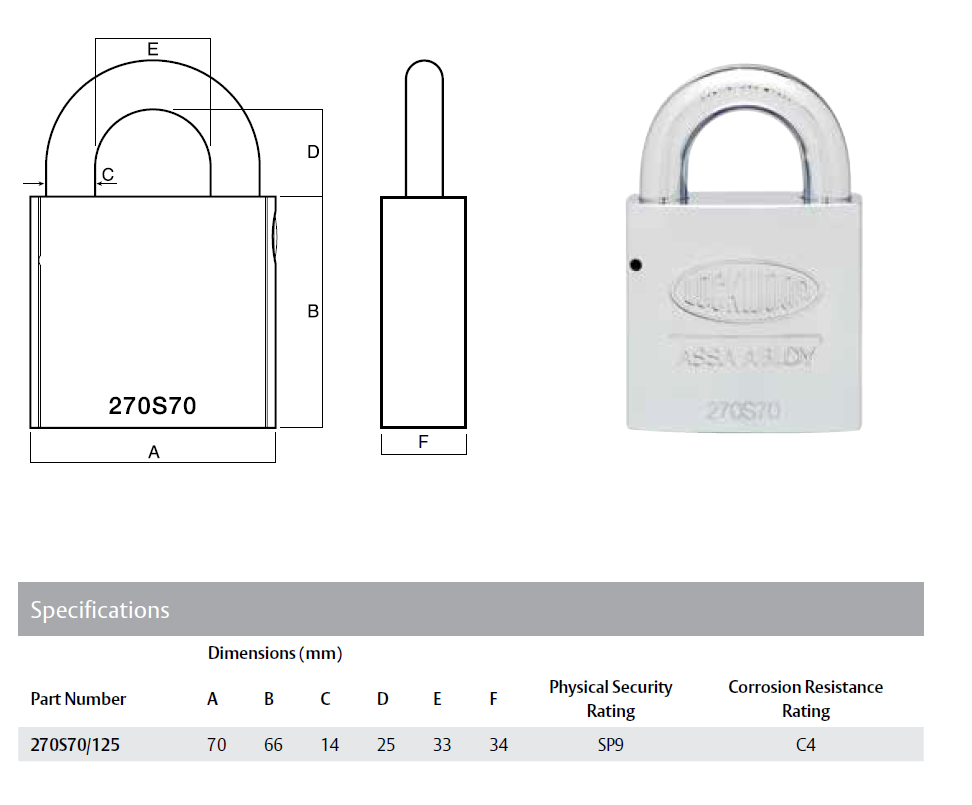 Lockwood 270 Steel Case Padlock - Maximum Security – Lock Supplies